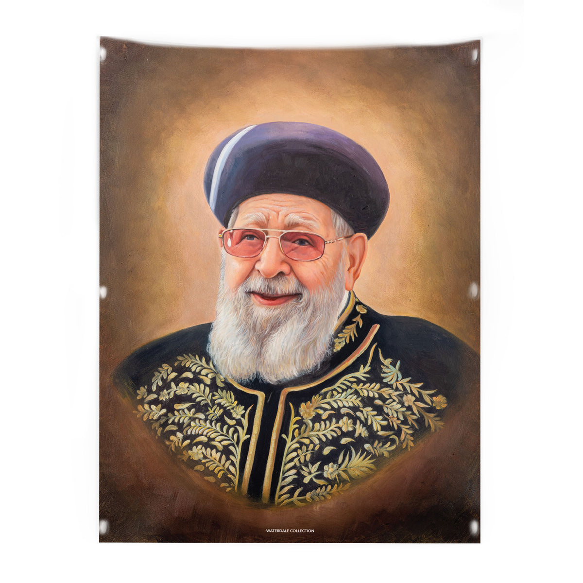 Rav Ovadia Yosef Painted 18x24 – House Of David Judaica